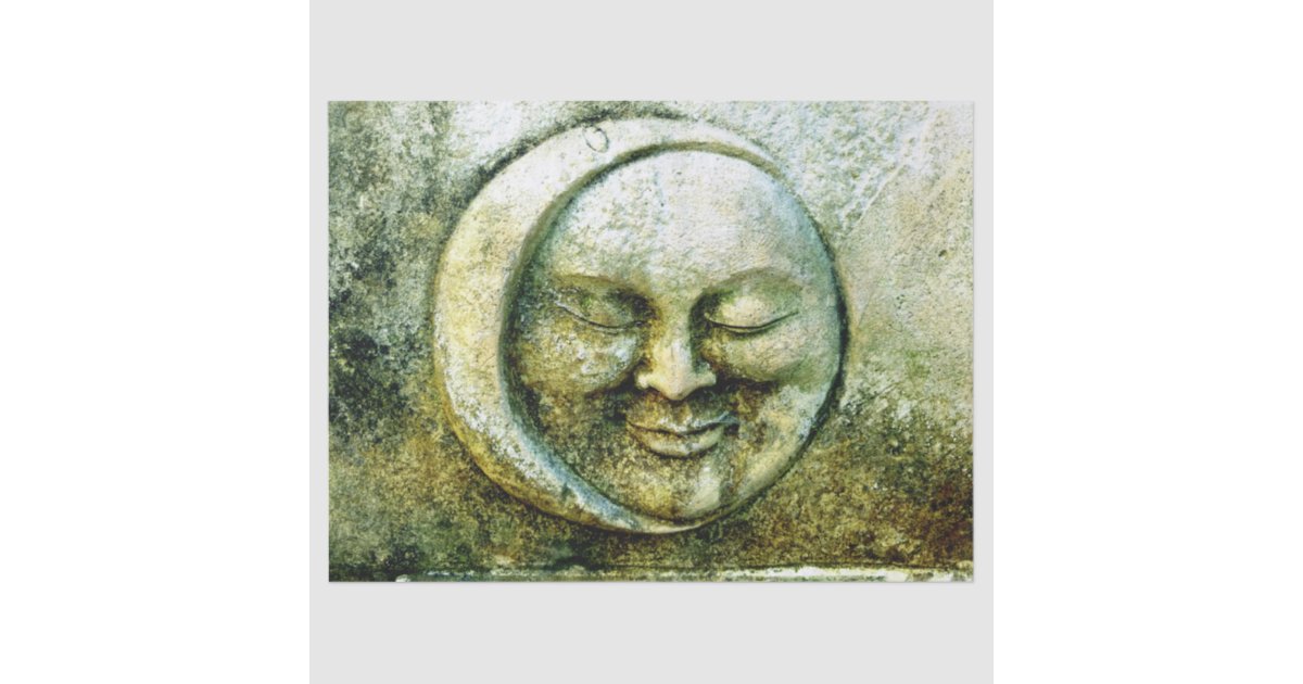 stone moon tissue paper | Zazzle