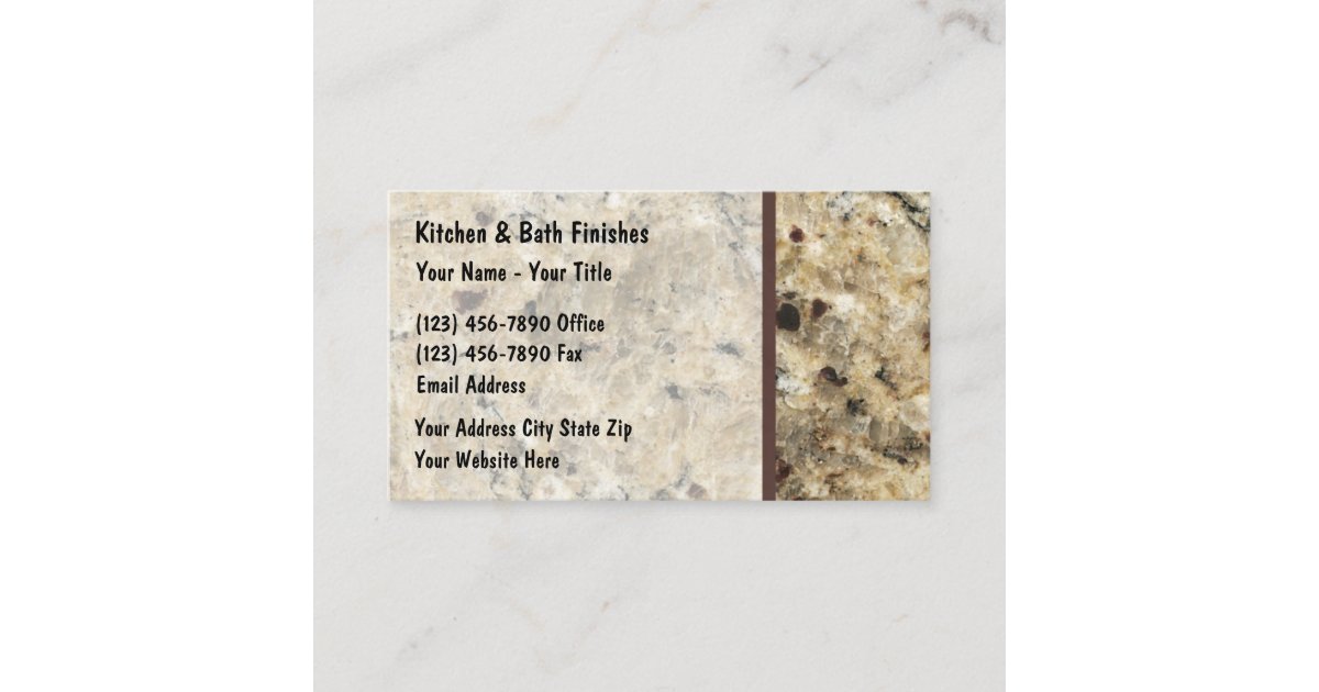 Stone Pattern Construction Business Cards | Zazzle