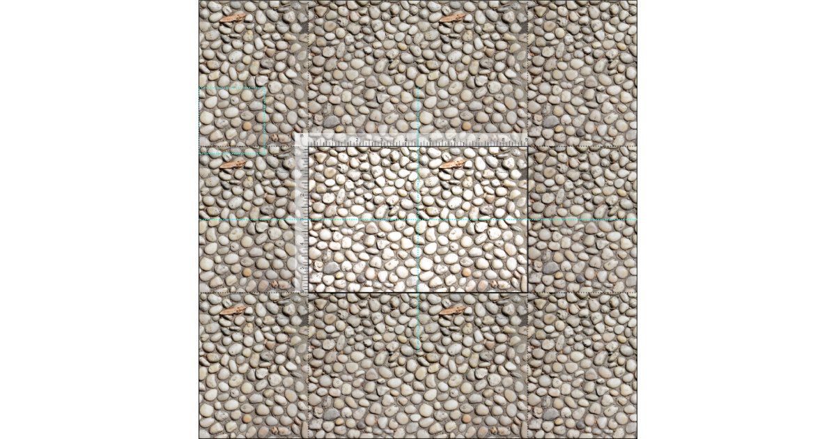 Stone Pebble Pathway Walkway Sidewalk Rocks Fabric | Zazzle