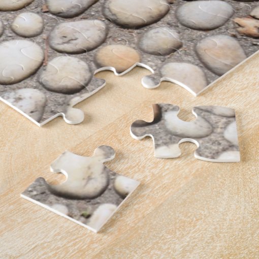 Stone Pebble Pathway Walkway Sidewalk Rocks Jigsaw Puzzle | Zazzle