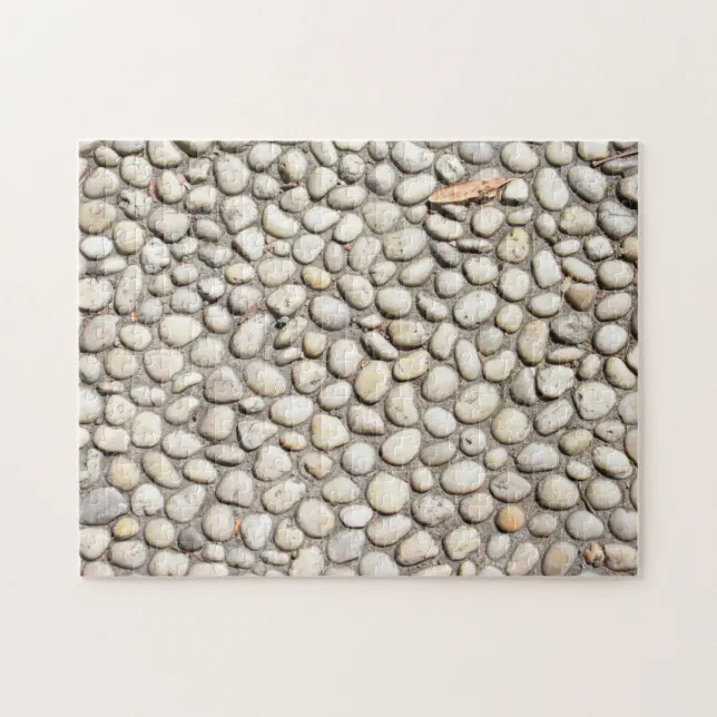 Stone Pebble Pathway Walkway Sidewalk Rocks Jigsaw Puzzle | Zazzle