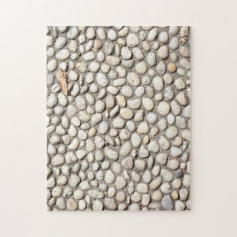 Stone Pebble Pathway Walkway Sidewalk Rocks Jigsaw Puzzle | Zazzle
