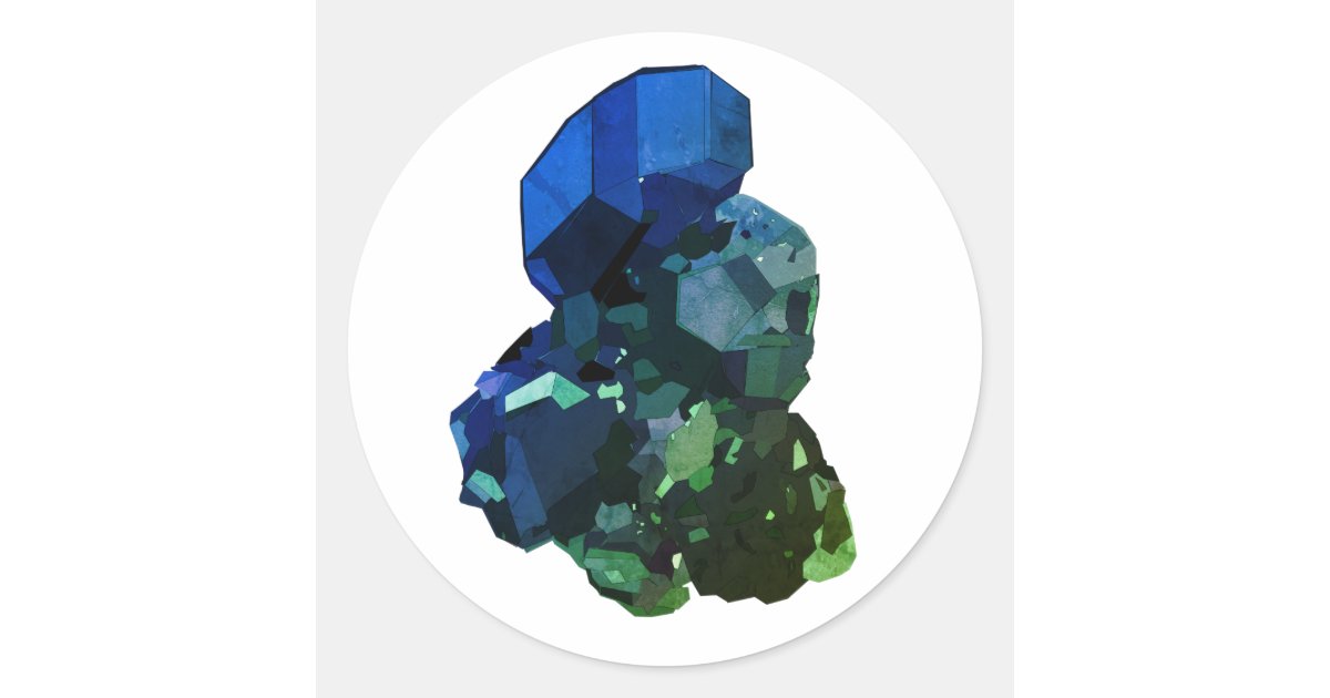 Stone, Quartz Drawing Sticker | Zazzle