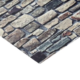 Stone Rock Wall Texture Tissue Paper | Zazzle