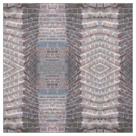 Brick Wall Pattern Fabric | Zazzle