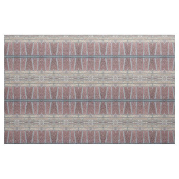 Brick Wall Pattern Fabric | Zazzle
