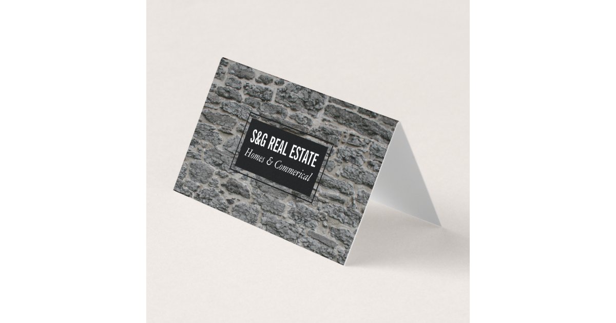 Stone Wall Business Card | Zazzle