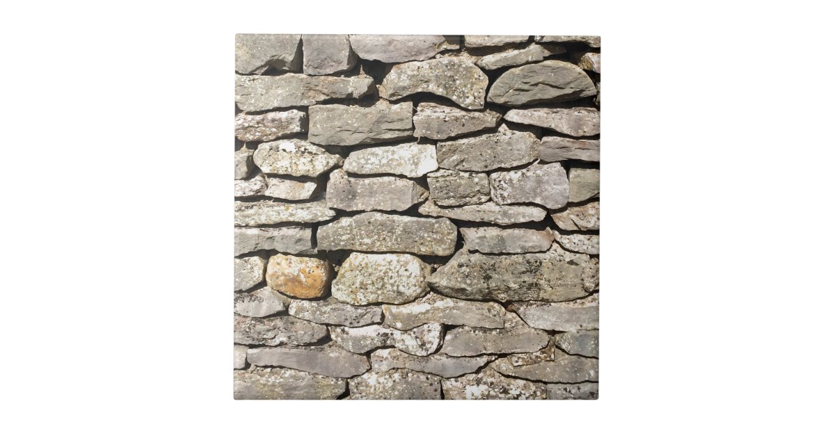 Stone Wall Ceramic Tile | Zazzle