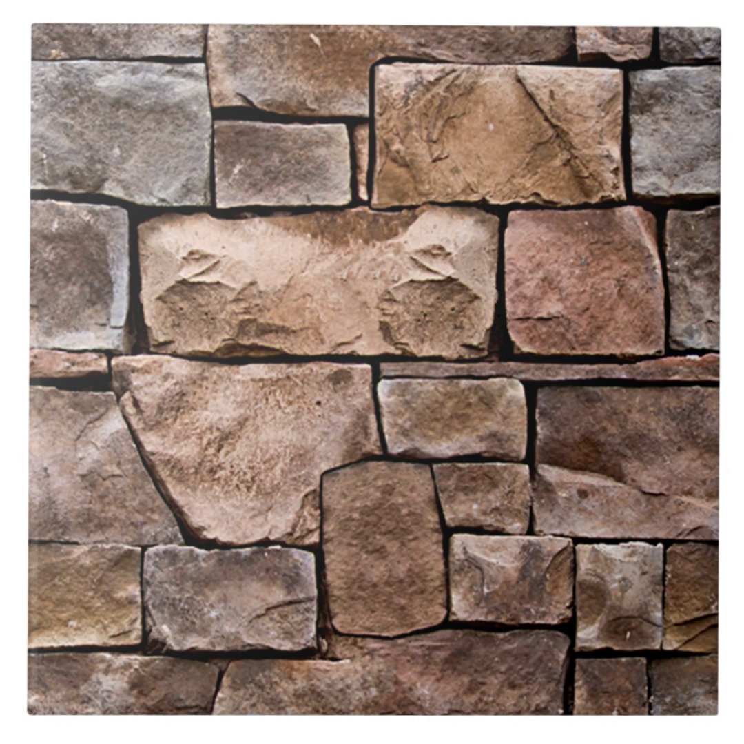 STONE WALL CERAMIC TILE | Zazzle