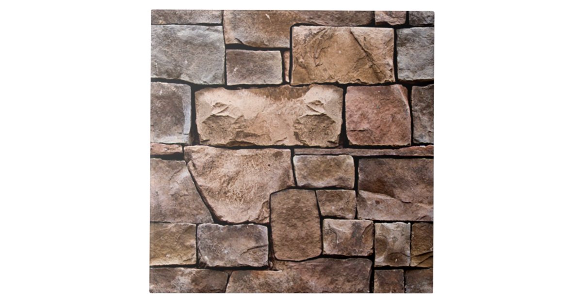 STONE WALL CERAMIC TILE | Zazzle