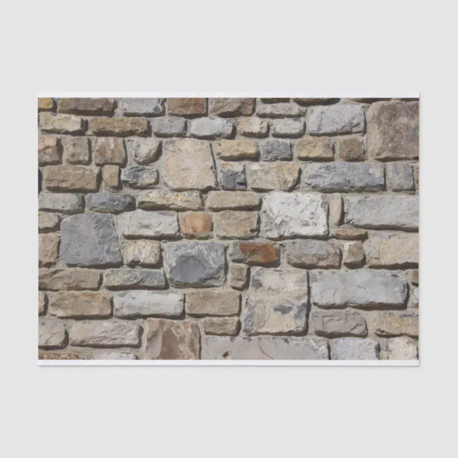 Stone Wall Texture Tissue Paper | Zazzle