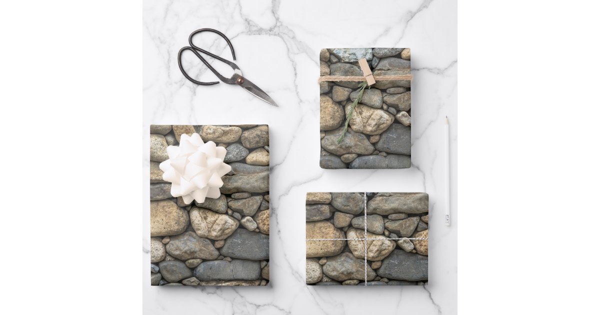 Stone Wall Texture Wrapping Paper | Zazzle