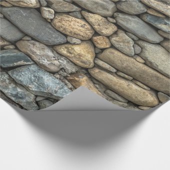 Stone Wall Texture Wrapping Paper | Zazzle