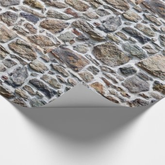 Stone Wall Wrapping Paper | Zazzle