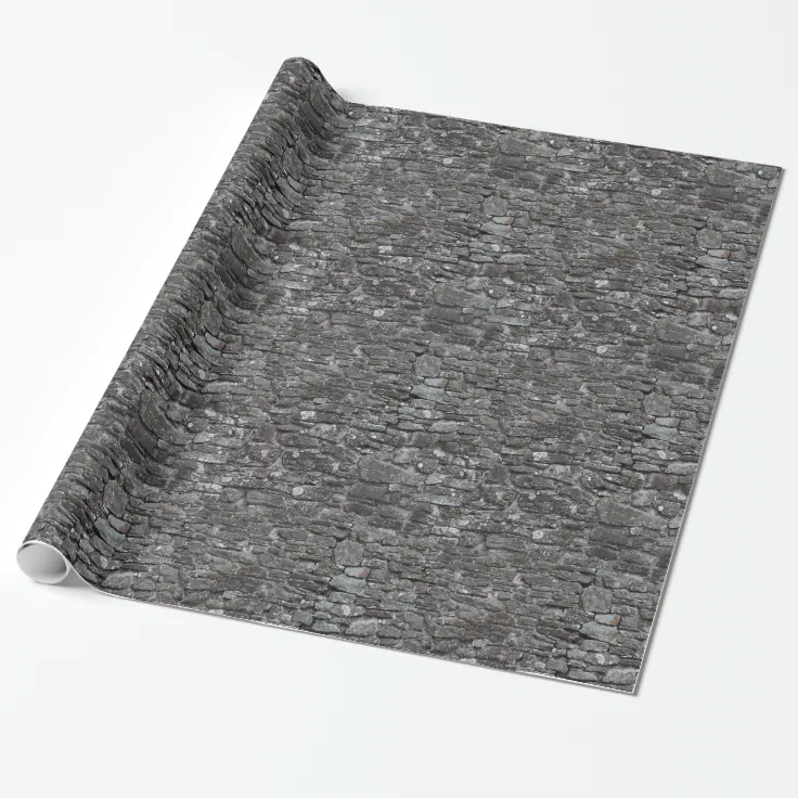 Stone wall wrapping paper | Zazzle