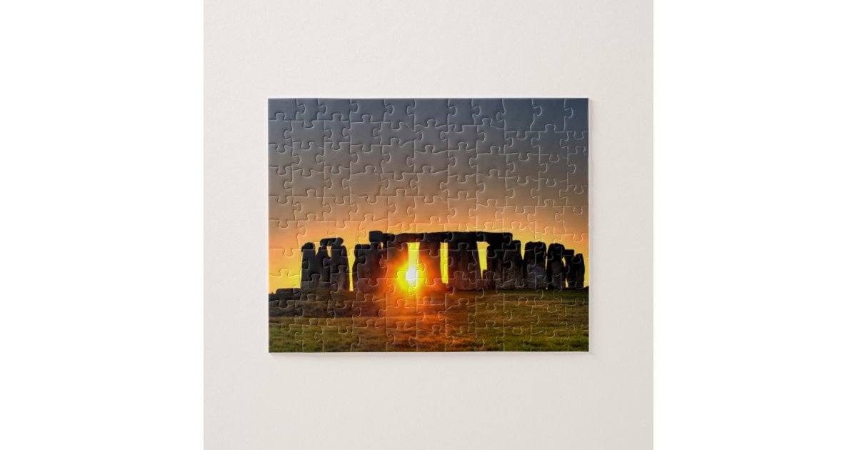 Stonehenge at midsummer dawn. jigsaw puzzle | Zazzle