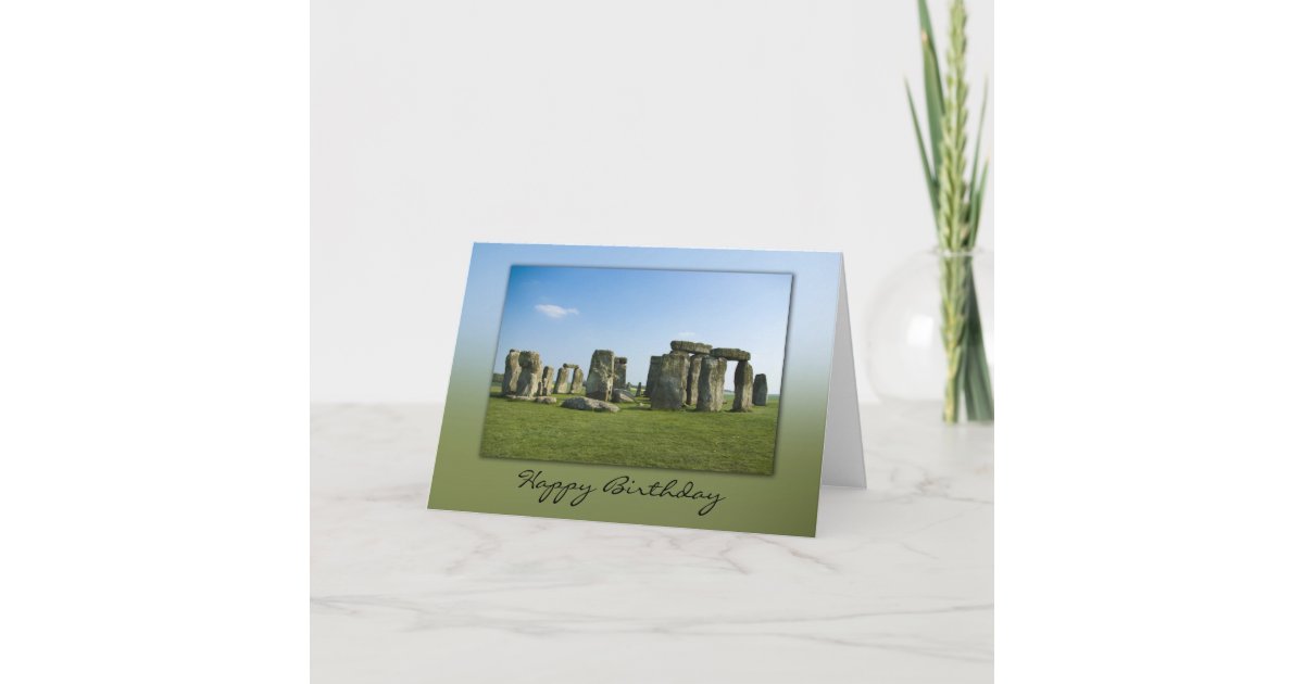 Stonehenge Birthday Card | Zazzle