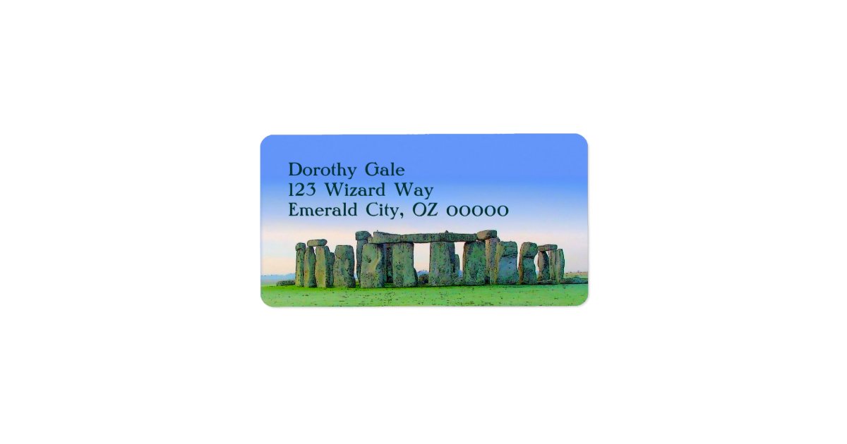 Stonehenge Label | Zazzle