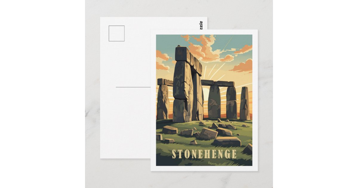 Stonehenge United Kingdom Famous Travel Place Postcard | Zazzle