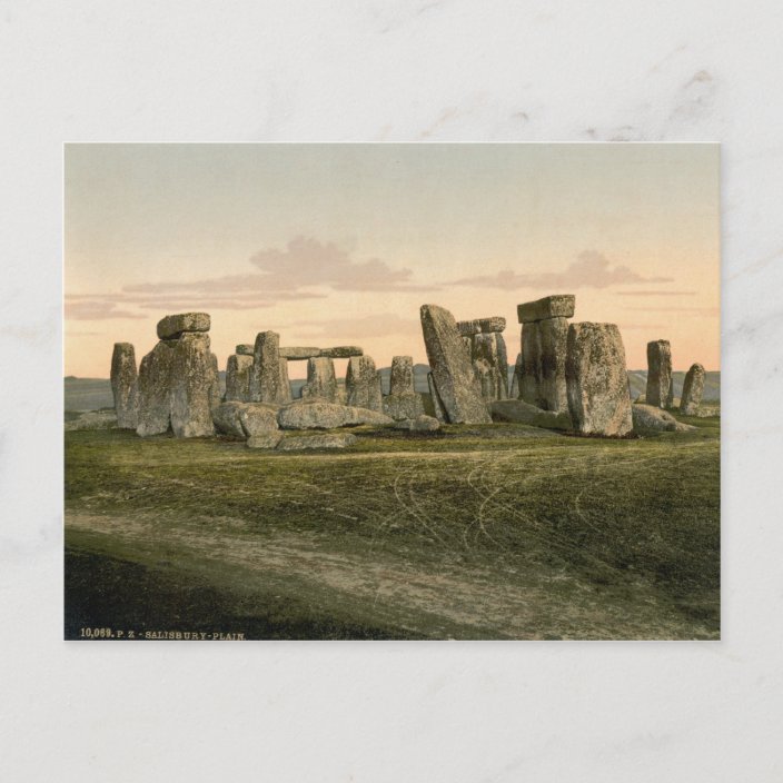 Stonehenge, Wiltshire, England c.1895 Postcard | Zazzle.com