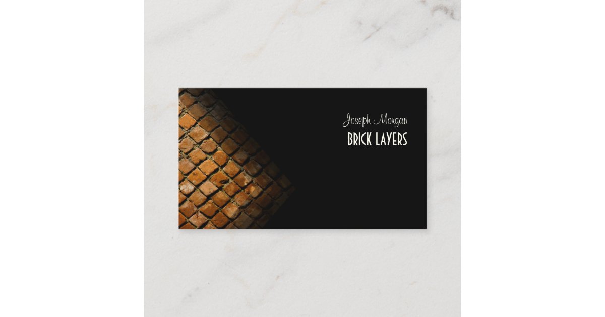 Stonemasons, stone workers business cards | Zazzle