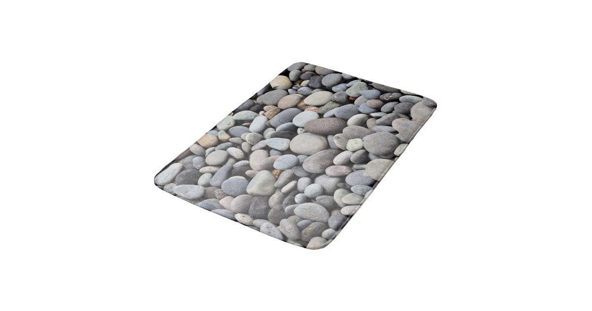 Stones, Rocks, Pebbles, Bath, Home Rug or Mat | Zazzle