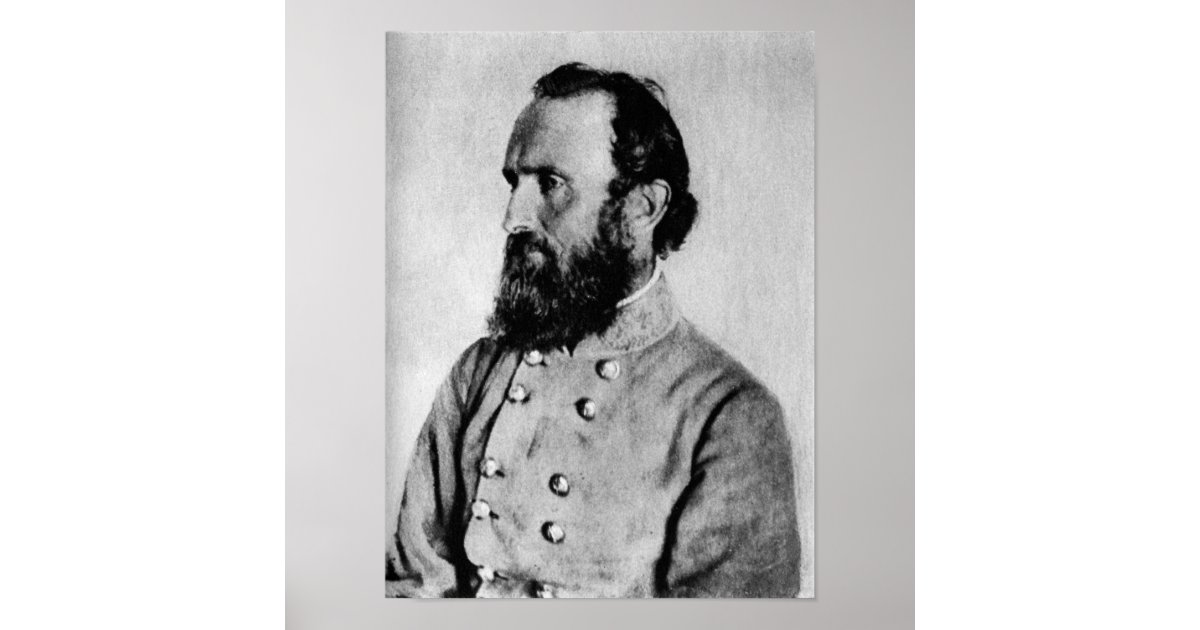 Stonewall Jackson Civil War Poster | Zazzle