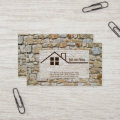 Stonework Masonry & Bricklaying Business Card | Zazzle