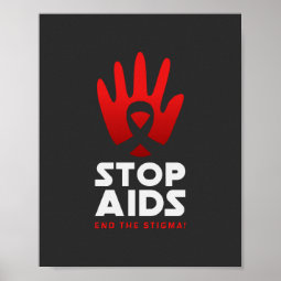 Stop Aids Poster | Zazzle