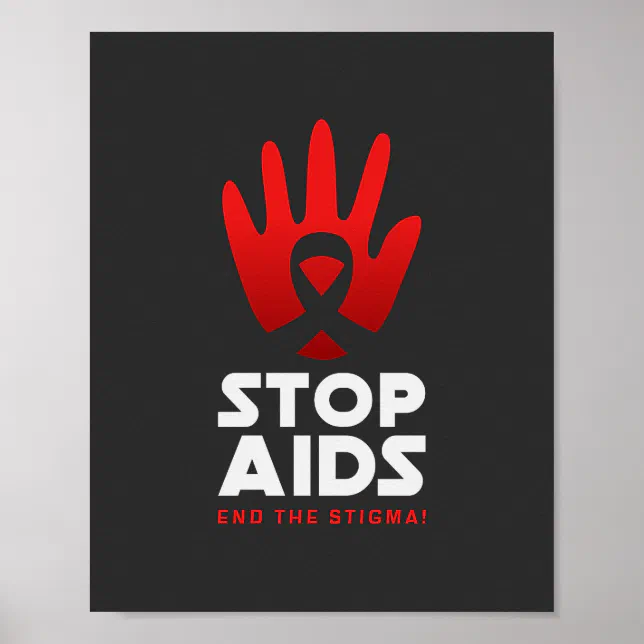 Stop Aids Poster | Zazzle