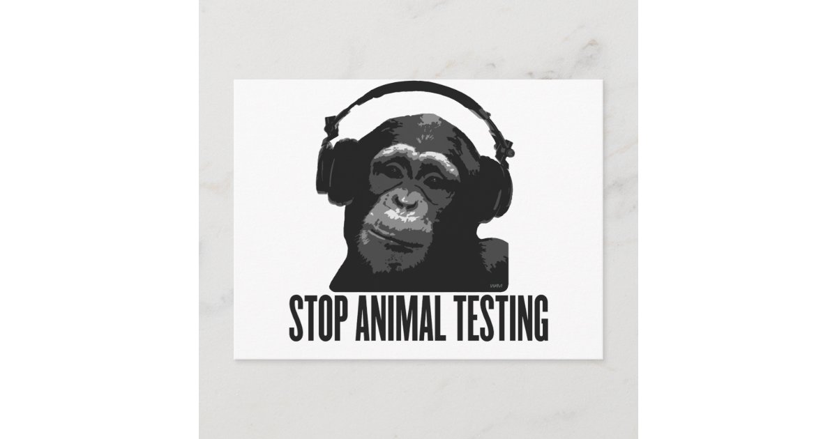 stop animal testing postcard | Zazzle