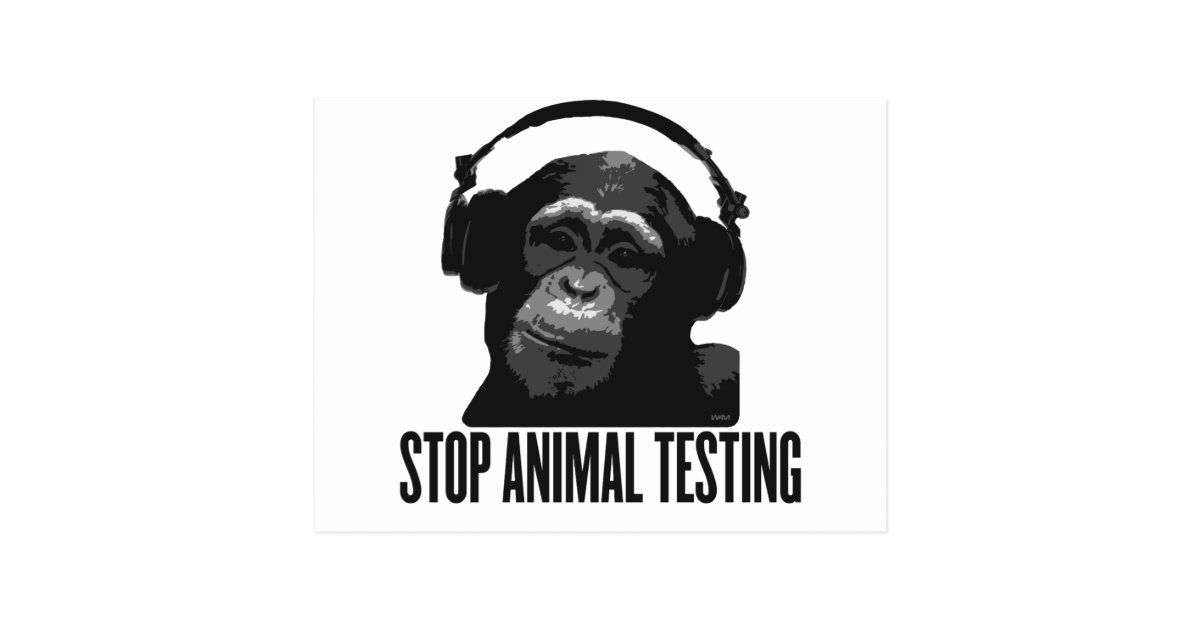 stop animal testing postcard | Zazzle.com