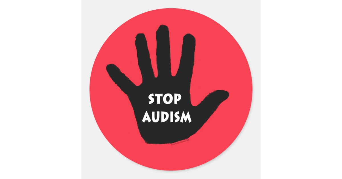 Stop Audism Classic Round Sticker | Zazzle
