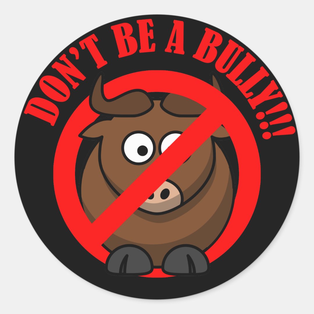 Stop Bullying Now: Don't Bully Bullying Prevention Classic Round ...