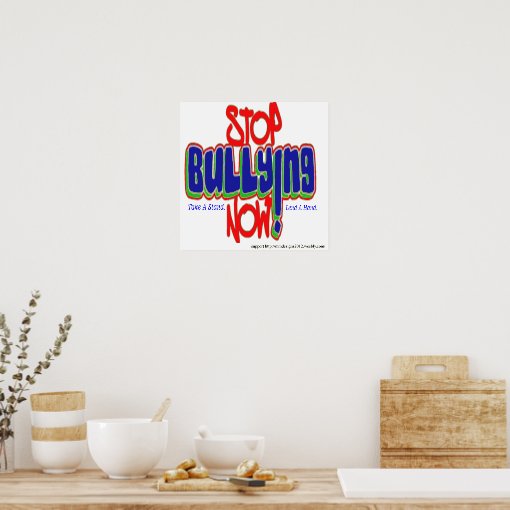 stop bullying poster | Zazzle