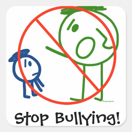 Stop Bullying! stickers | Zazzle