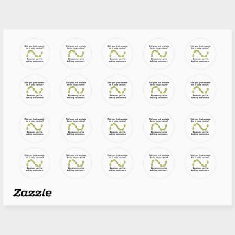 Stop Codon Classic Round Sticker | Zazzle