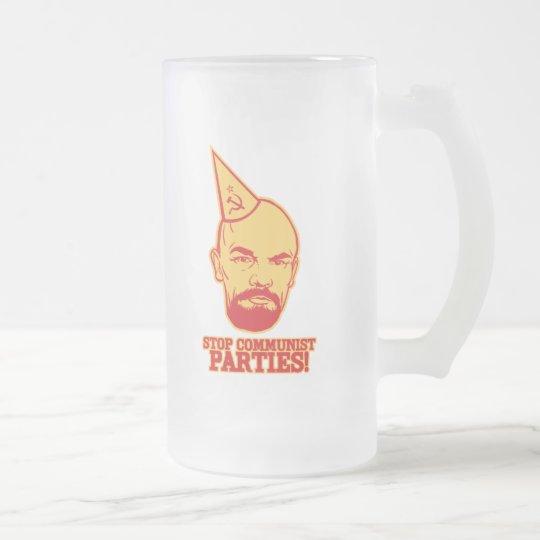 Stop Communist Parties Beer Mug | Zazzle.com