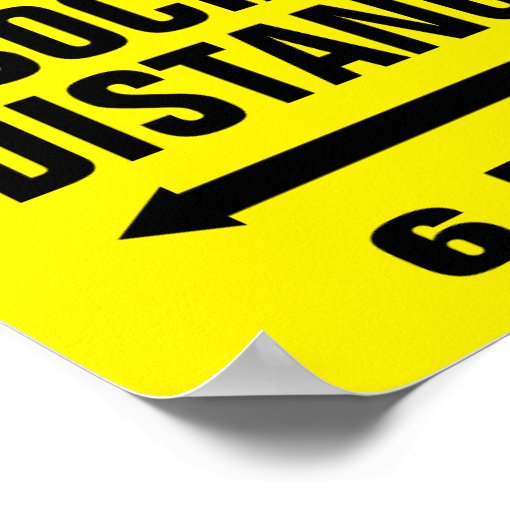 Stop CoronaVirus slogan Keep Social Distance sign | Zazzle