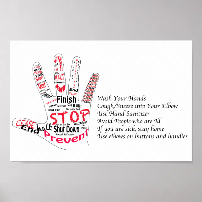 Stop Disease Poster | Zazzle