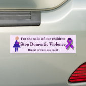 Stop Domestic Violence Bumper Sticker | Zazzle