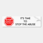 Stop Domestic Violence Bumper Sticker | Zazzle.com
