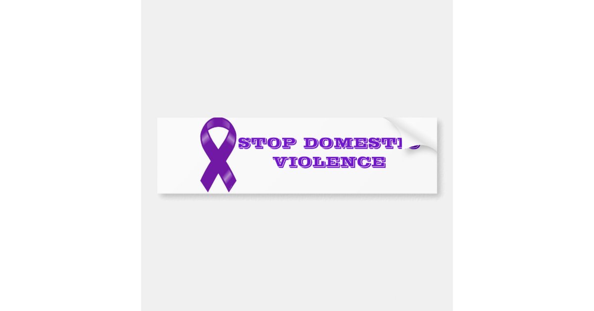 Stop Domestic Violence Bumper Sticker | Zazzle