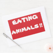 STOP Eating Animals Stop Sign Sticker | Zazzle