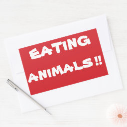 STOP Eating Animals Stop Sign Sticker | Zazzle