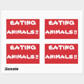 STOP Eating Animals Stop Sign Sticker | Zazzle