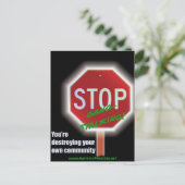 Stop Gang-Stalking POSTCARD | Zazzle