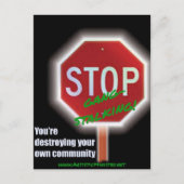 Stop Gang-Stalking POSTCARD | Zazzle