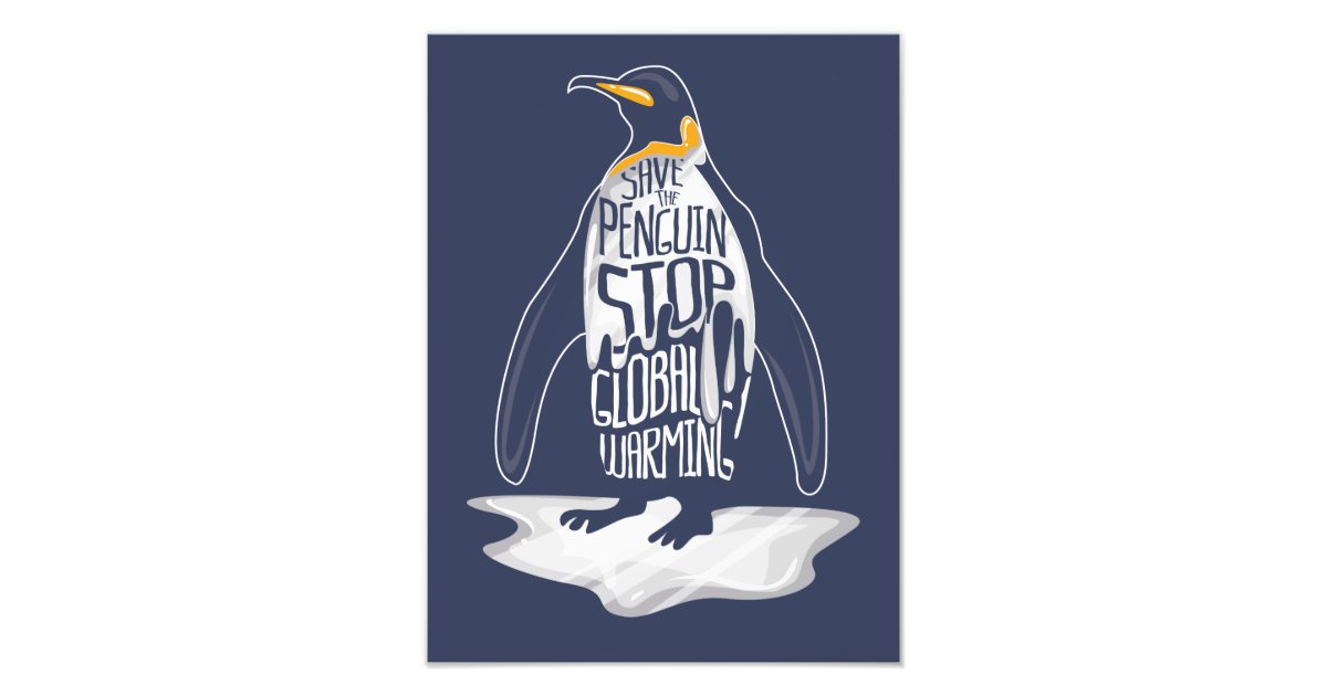 Stop Global Warming Save the Sea Animals Photo Print | Zazzle