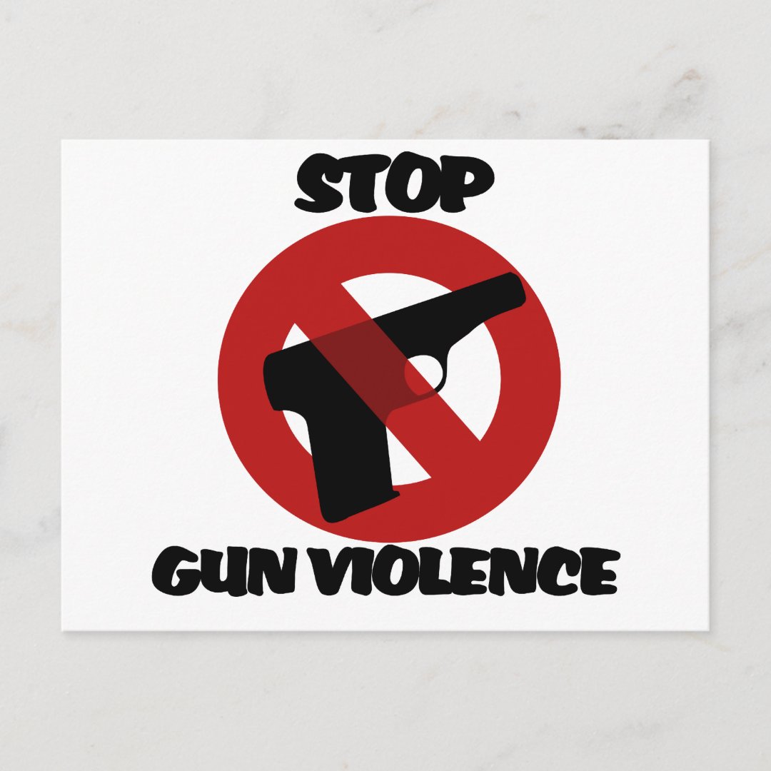 Stop Gun Violence Postcard | Zazzle